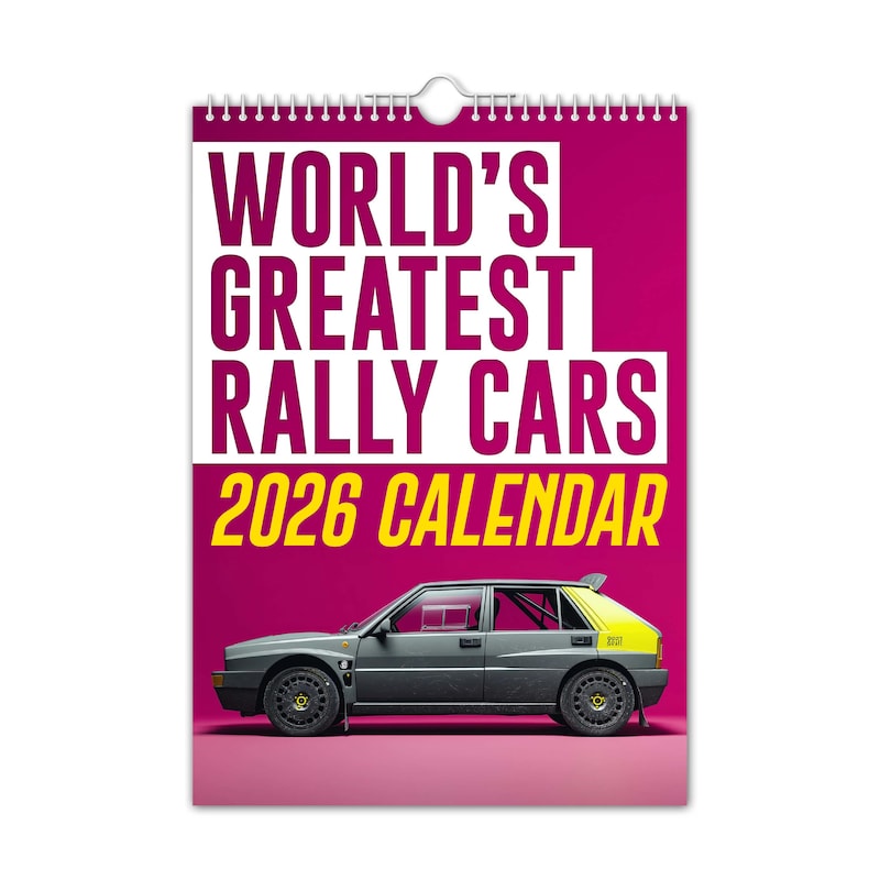 Rally Car Wall Calendar - Etsy
