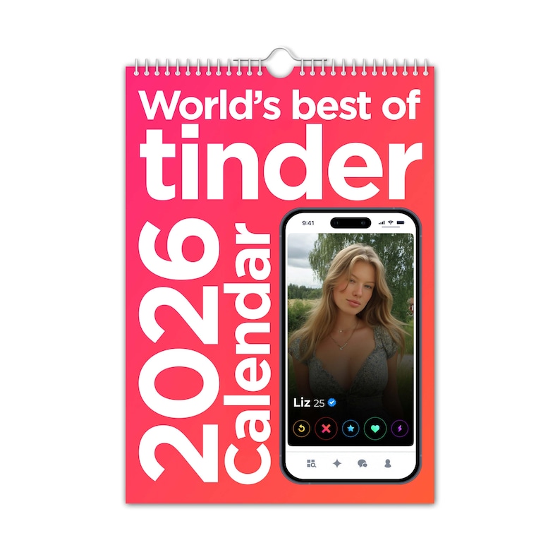 World's Best of Tinder - 2026 Wall Calendar // Funny / Quirky / Christmas / Birthday / Gift Idea ...