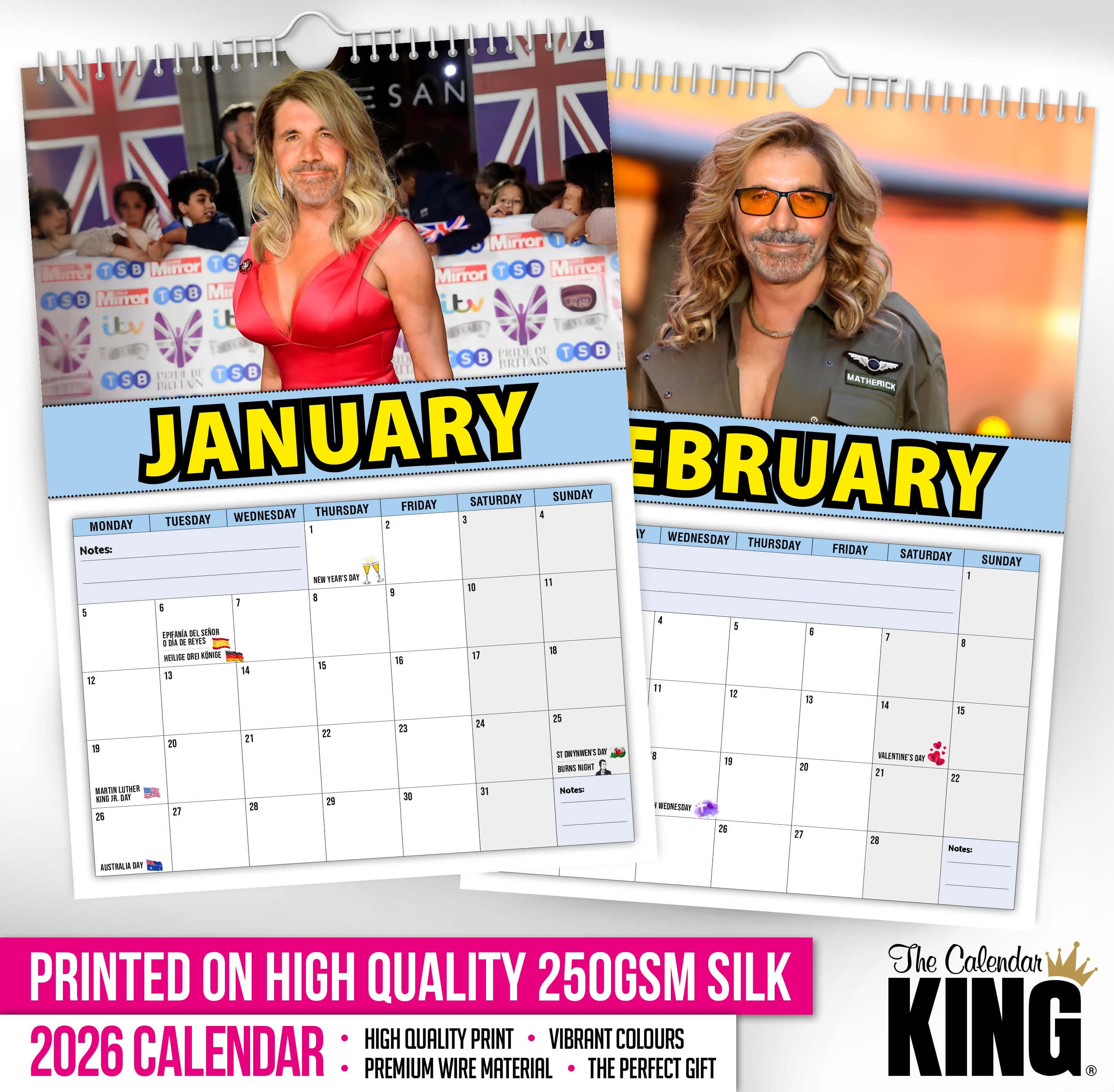 Cowell Vorderman - 2026 Wall Calendar // Funny / Quirky / Christmas ...