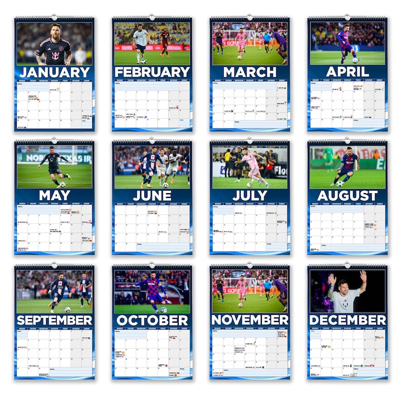 Lionel Messi - 2026 Wall Calendar // Christmas / Birthday / Gift Idea ...