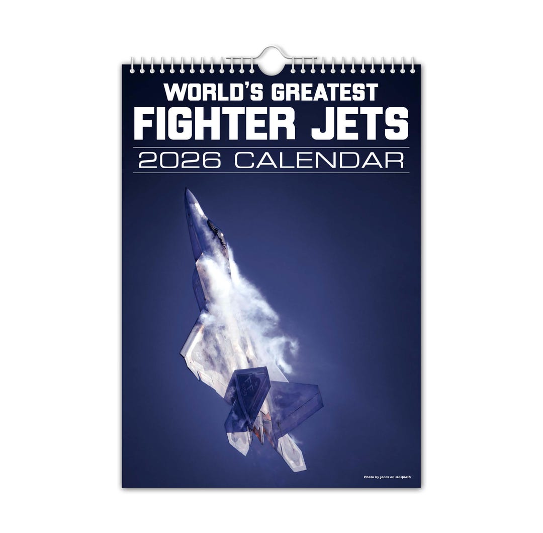 Fighter Jets - 2026 Wall Calendar // Christmas / Birthday / Gift Idea ...