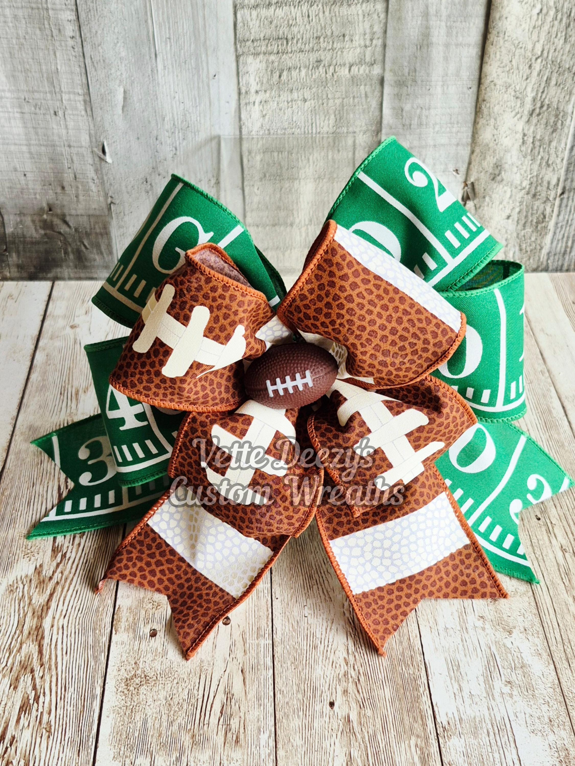 Football Game Day Bow, Sports Fan Decor - Etsy