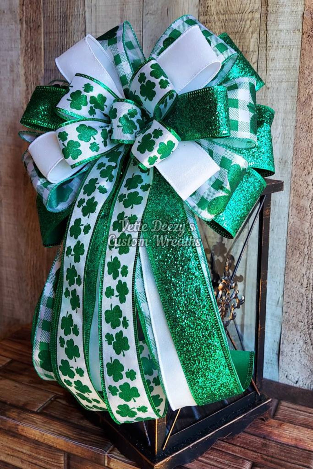 St. Patricks Day Wreath Bows, St. Patricks Day Decor, Irish Decorations ...