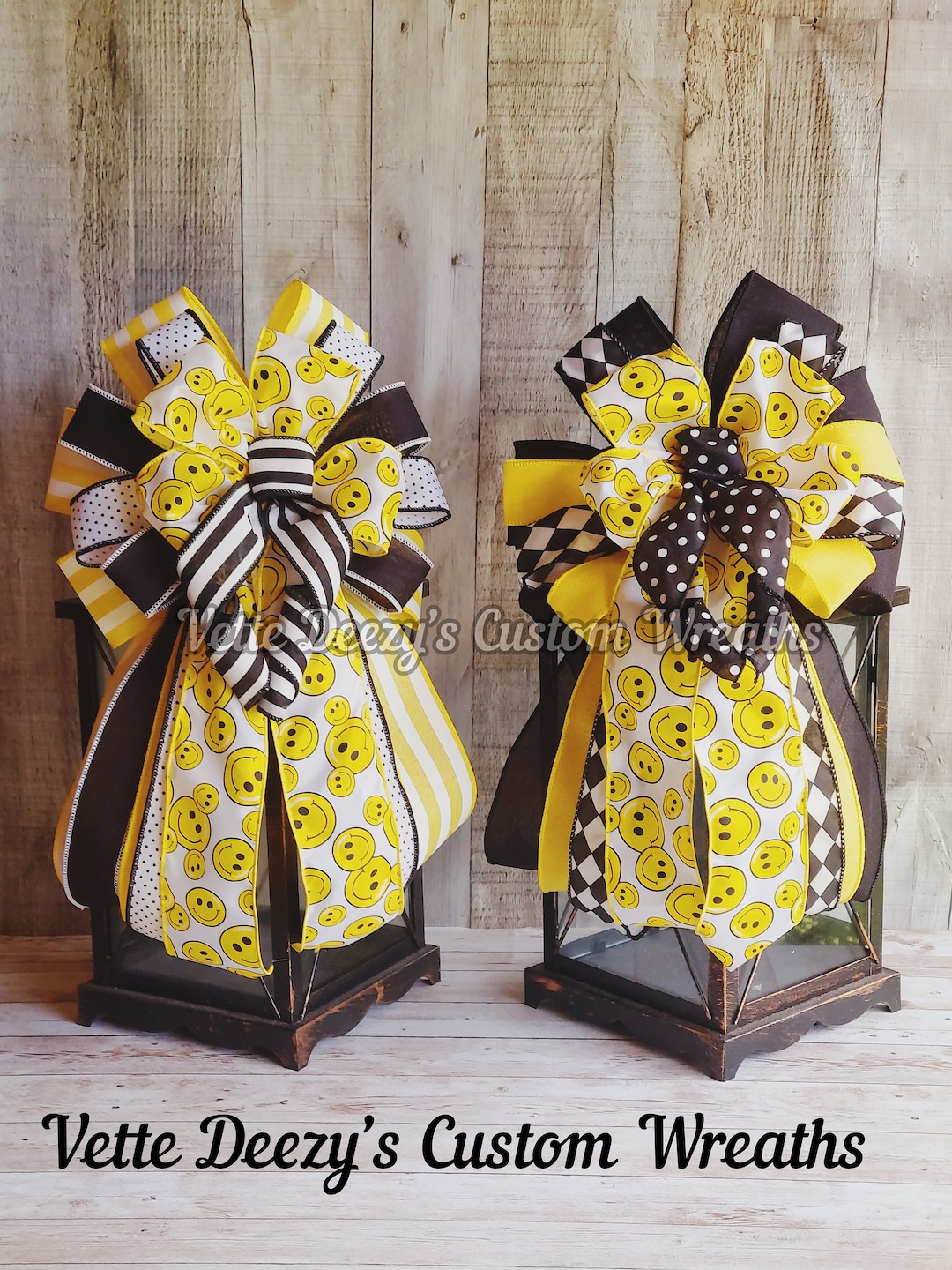 Smiley Face Bow, Bows for Wreath, Smiley Face Birthday Decorations ...