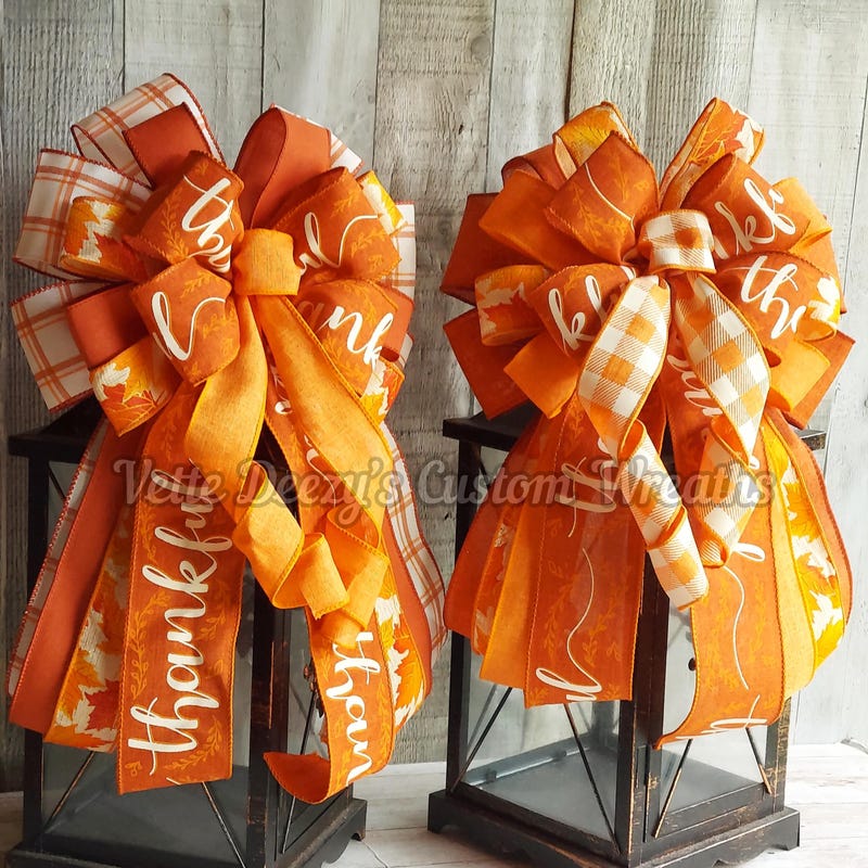 Thanksgiving Bows - Etsy