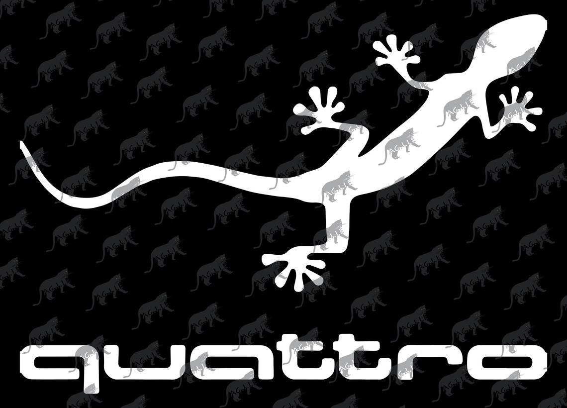 Audi Quattro Gecko Logo Aufkleber | Etsy