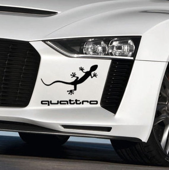 Audi Quattro Gecko Logo Sticker | Etsy