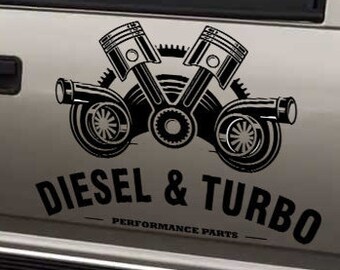 Diesel Inside Turbo Diesel Funny Sticker Decal - Etsy