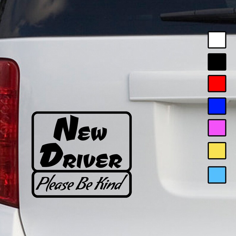 New Driver Decal, New Driver Sticker Please Be Kind - Etsy