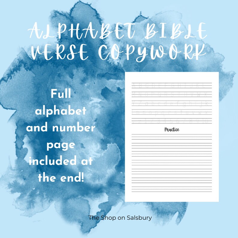 Charlotte Mason Inspired ABC Bible Verse Copywork for Christian ...