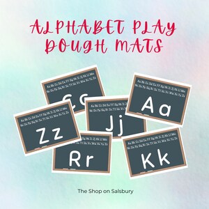 Alphabet Recognition Playdough Mats / Pre-writing Skills Play ...