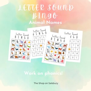 Alphabet Letter Sound Bingo / Early Literacy Phonics Skills Game ...