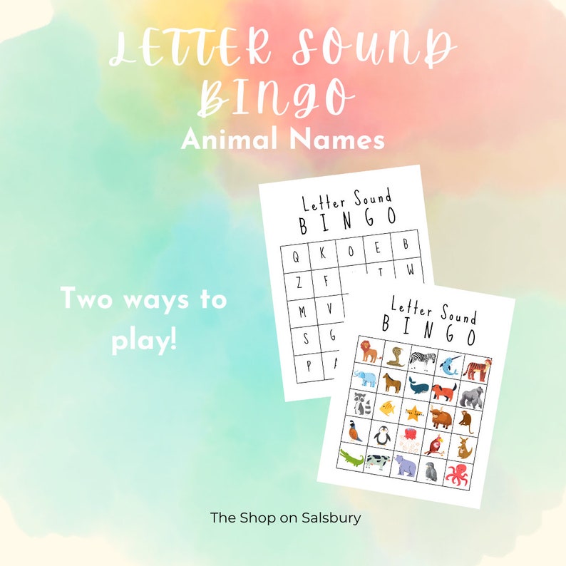 Alphabet Letter Sound Bingo / Early Literacy Phonics Skills - Etsy