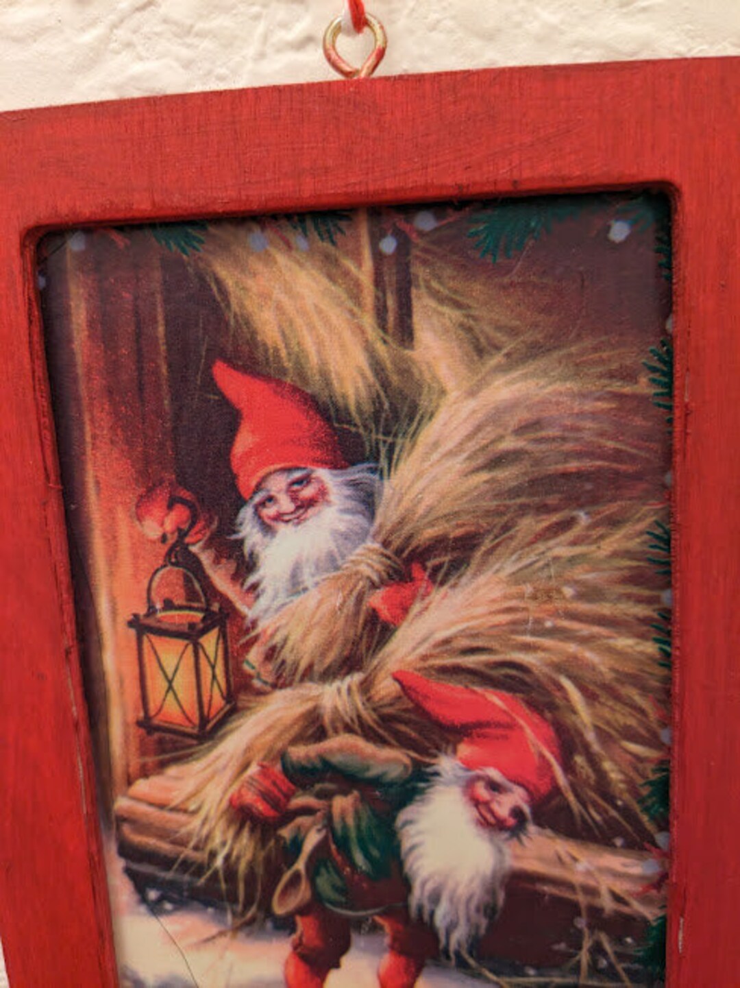 Old Fashion Scandinavian Tomte Nisse Santa Deliver Food for the Barn - Etsy