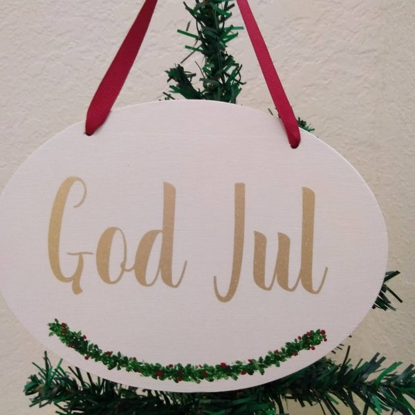 God Jul Sign - Etsy