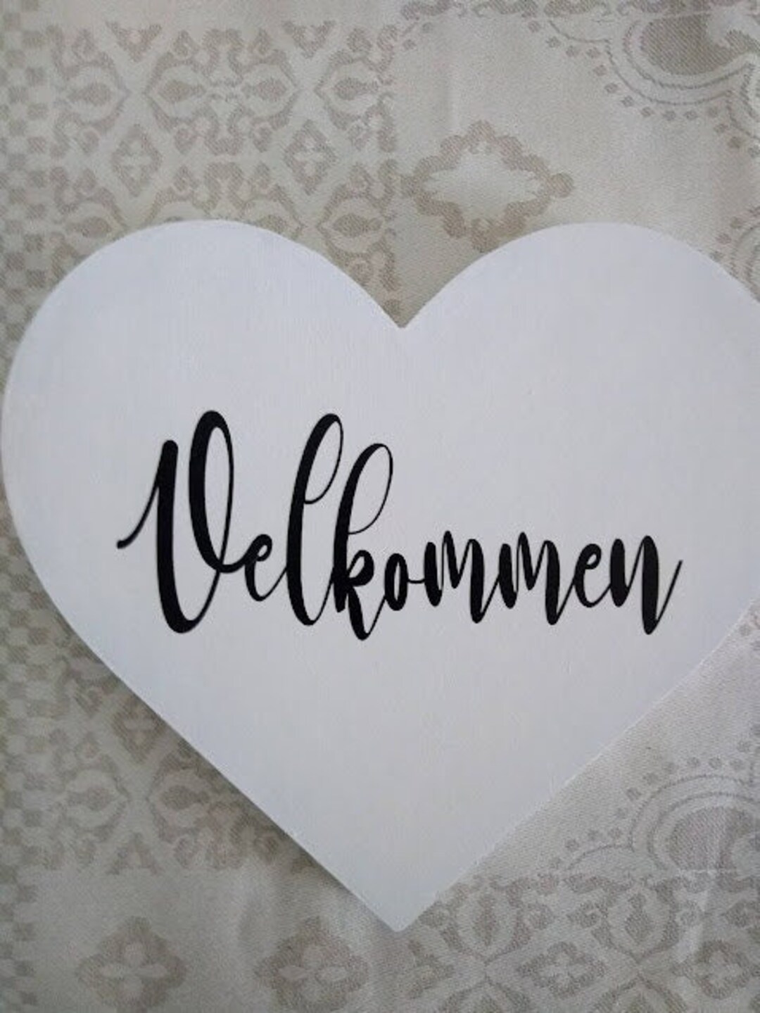 Beautiful Velkommen Norwegian Welcome Sign Wood Heart - Etsy