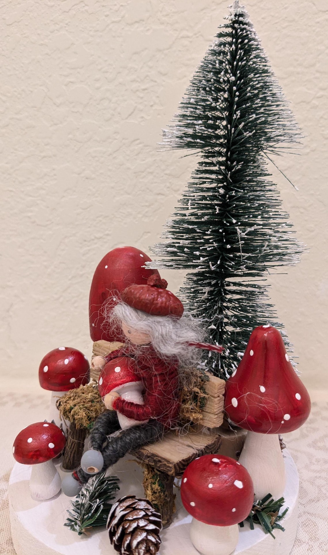 Santa Nisse Tomte of the Forest Decoration Handmade Sandinavian - Etsy