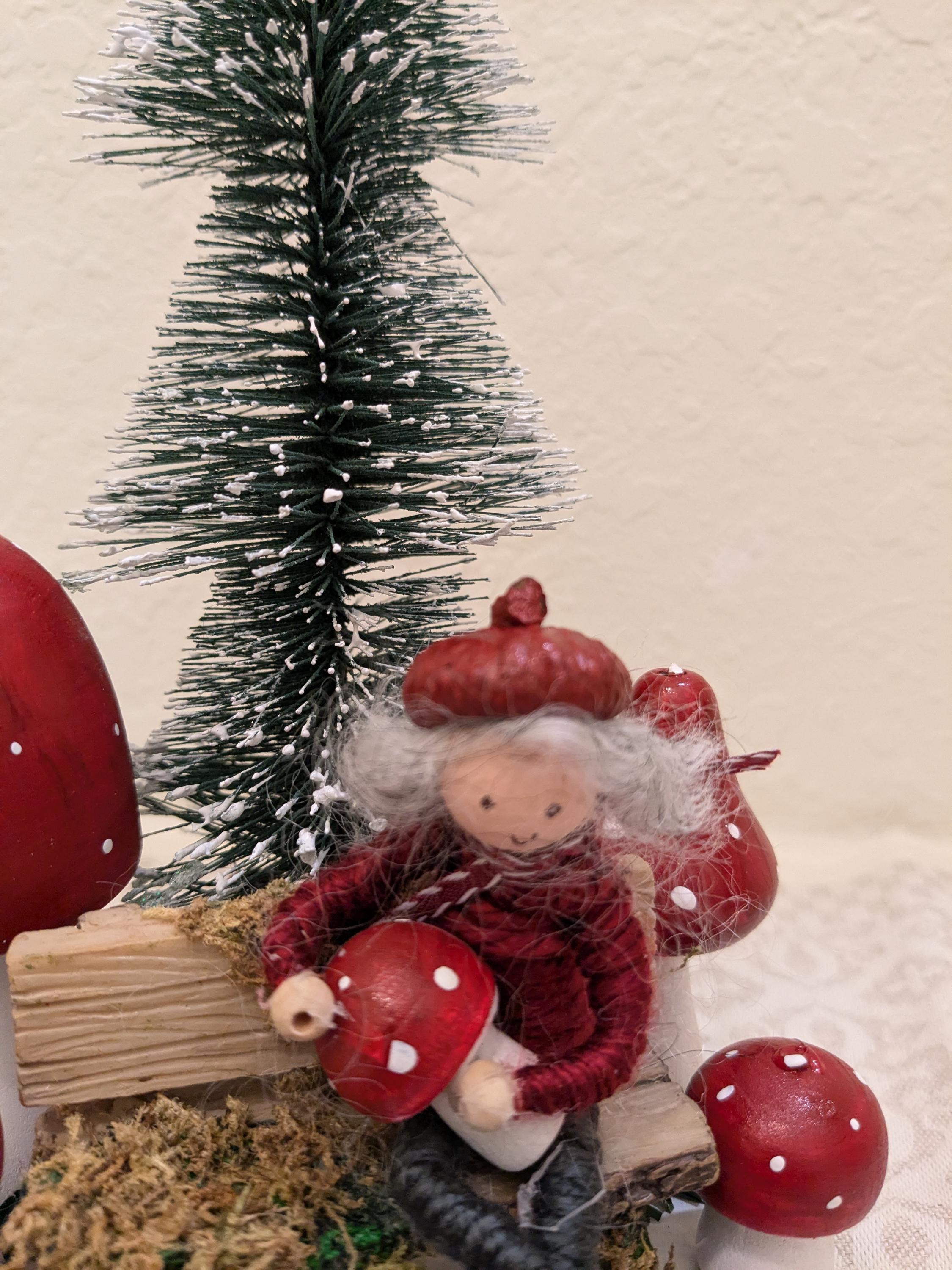 Santa Nisse Tomte of the Forest Decoration Handmade Sandinavian - Etsy