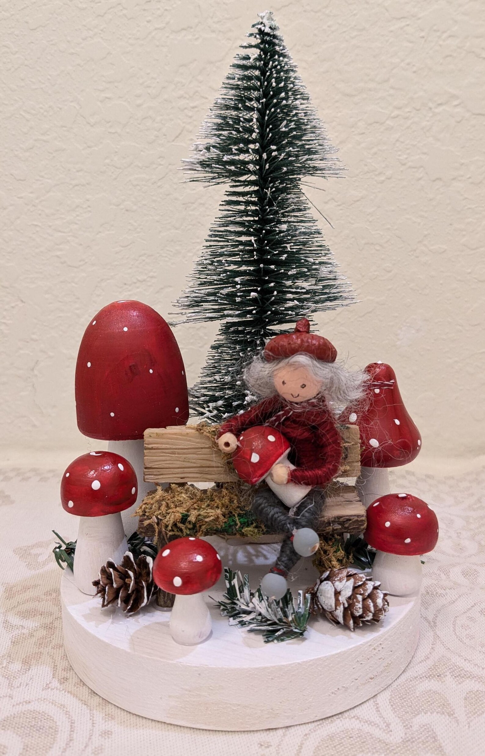 Santa Nisse Tomte of the Forest Decoration Handmade Sandinavian - Etsy