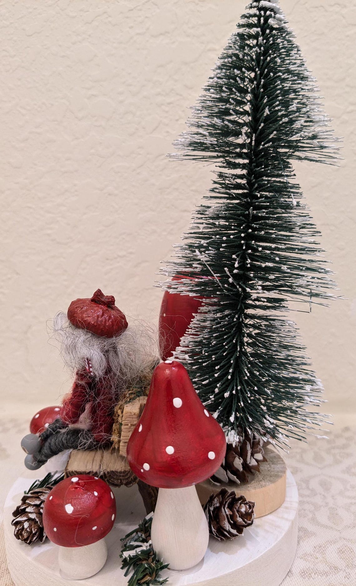 Santa Nisse Tomte of the Forest Decoration Handmade Sandinavian - Etsy
