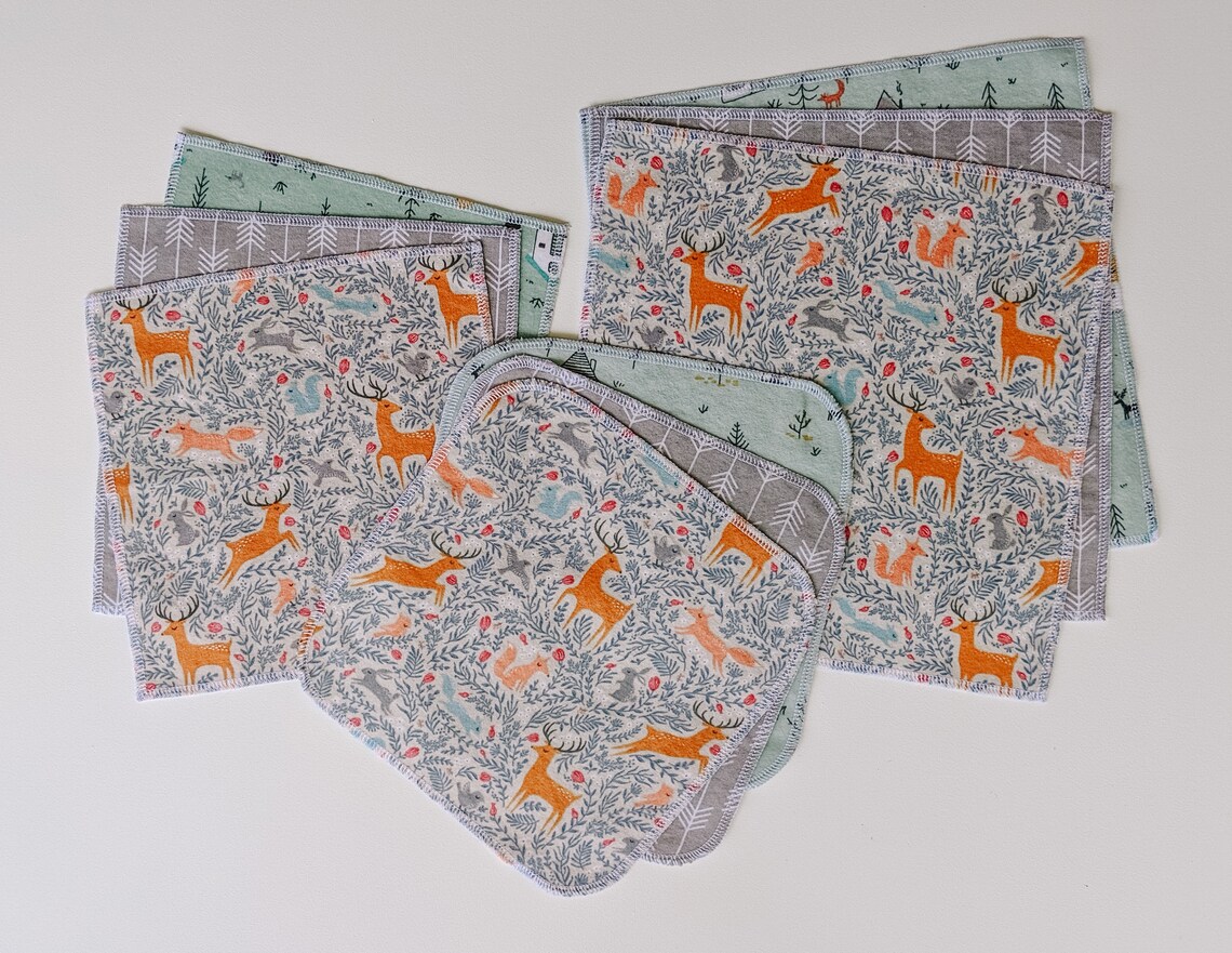 Set of 3 Flannel Handkerchiefs - Etsy Australia