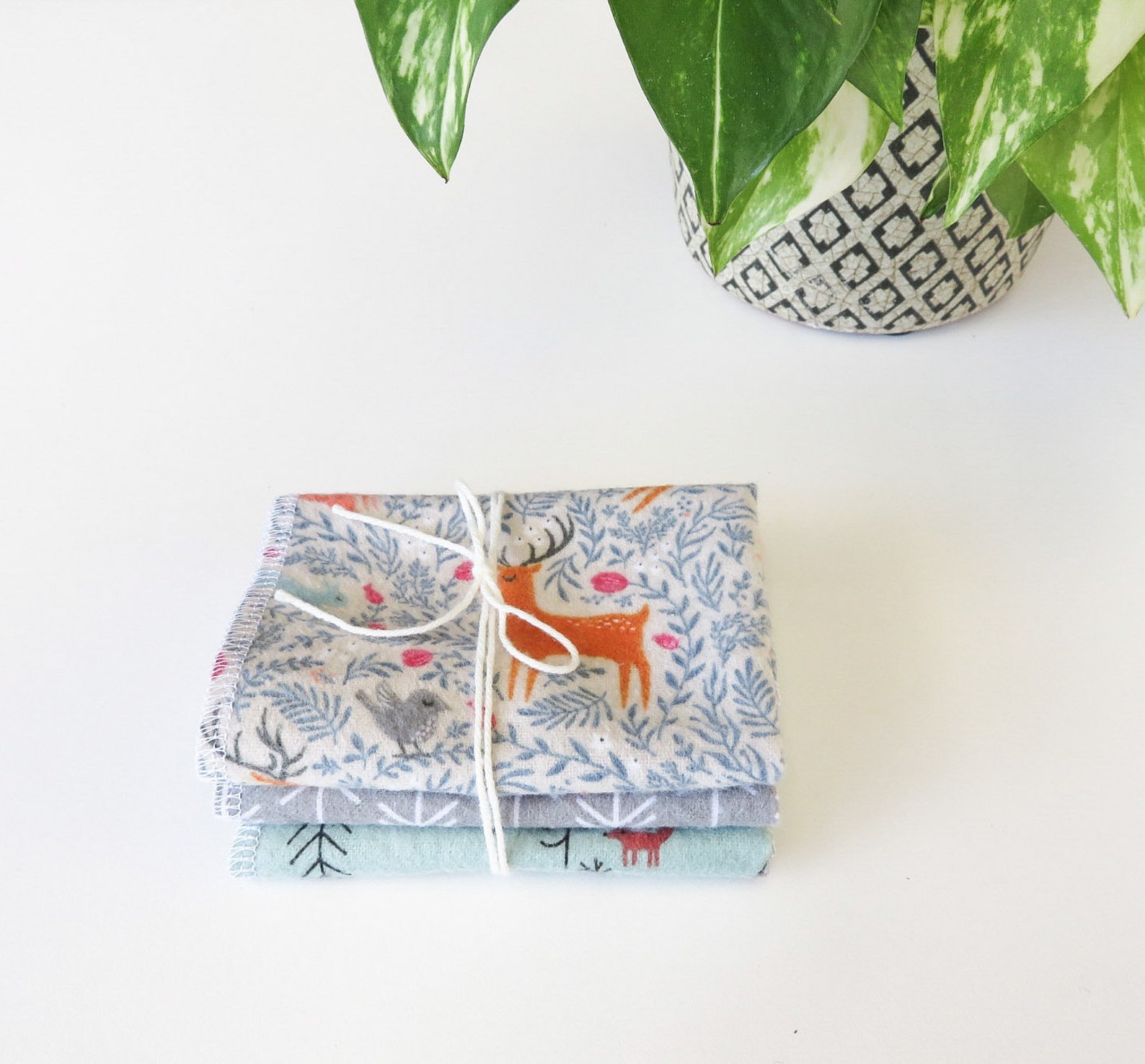 Set of 3 Flannel Handkerchiefs - Etsy Australia