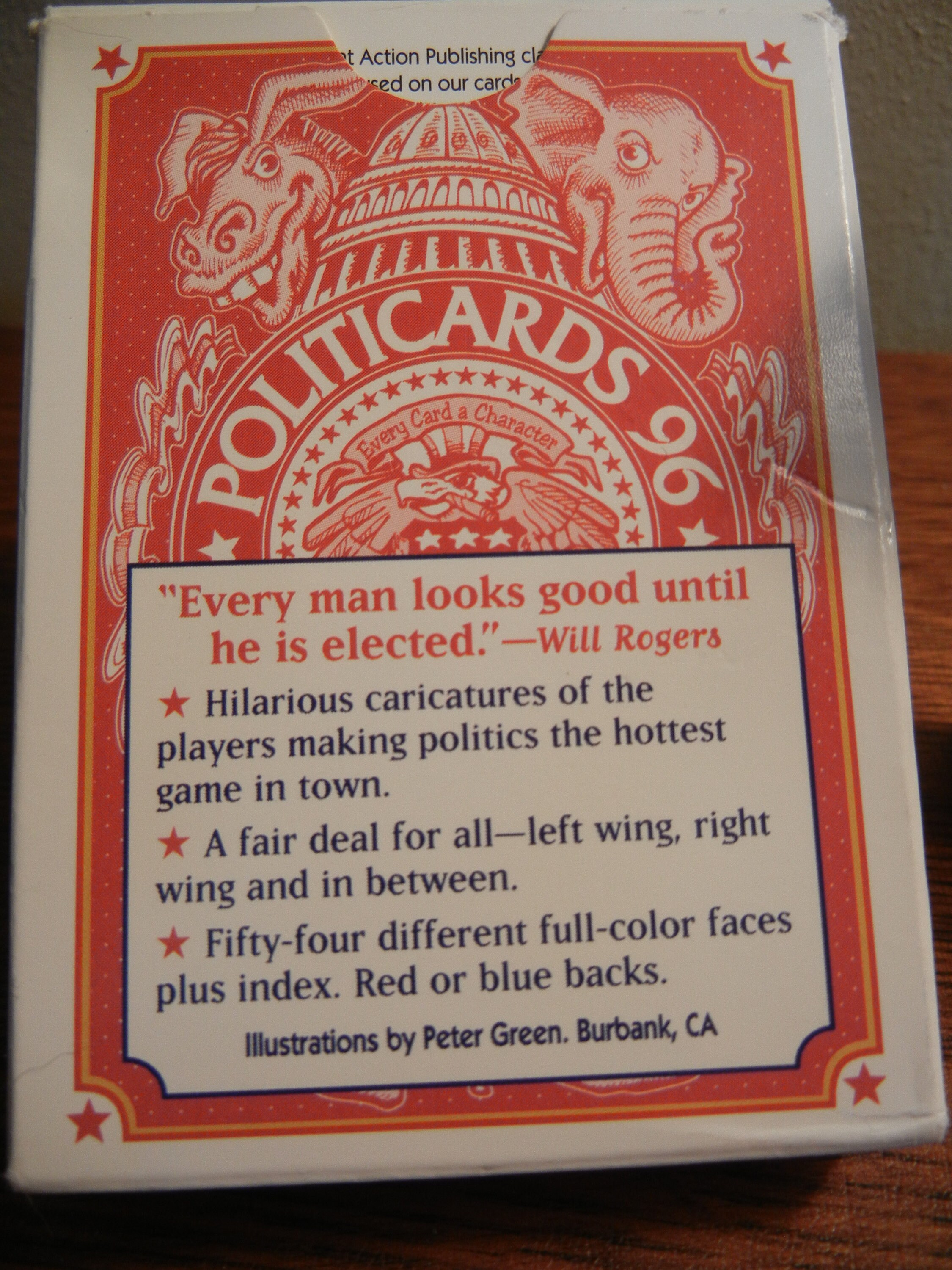 Vintage Politicards Political Caricature Playing Cards 2000 1996 - Etsy