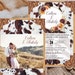 Rustic Wedding Invitation - Western Invitation - Tooled Leather ...
