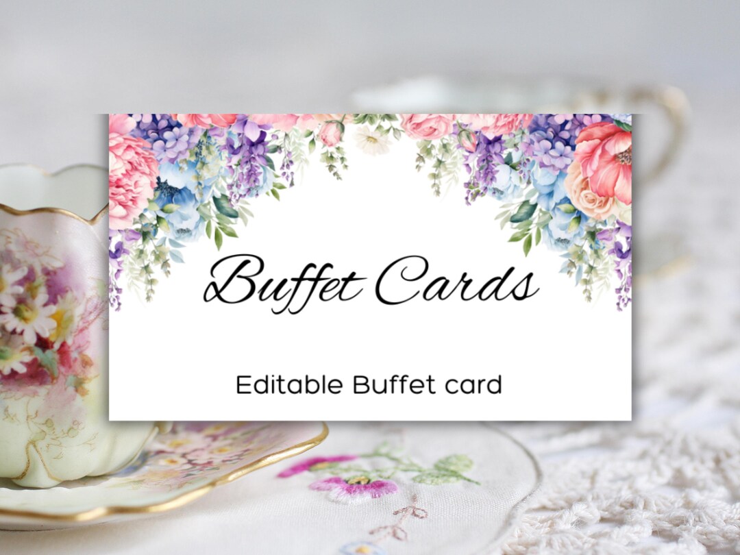 Bridgerton Party - Tea Party - Lady Whistledown - Buffet Cards - Table ...