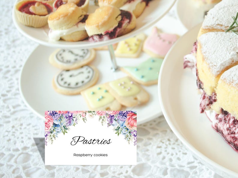 Bridgerton Party - Tea Party - Lady Whistledown - Buffet Cards - Table ...