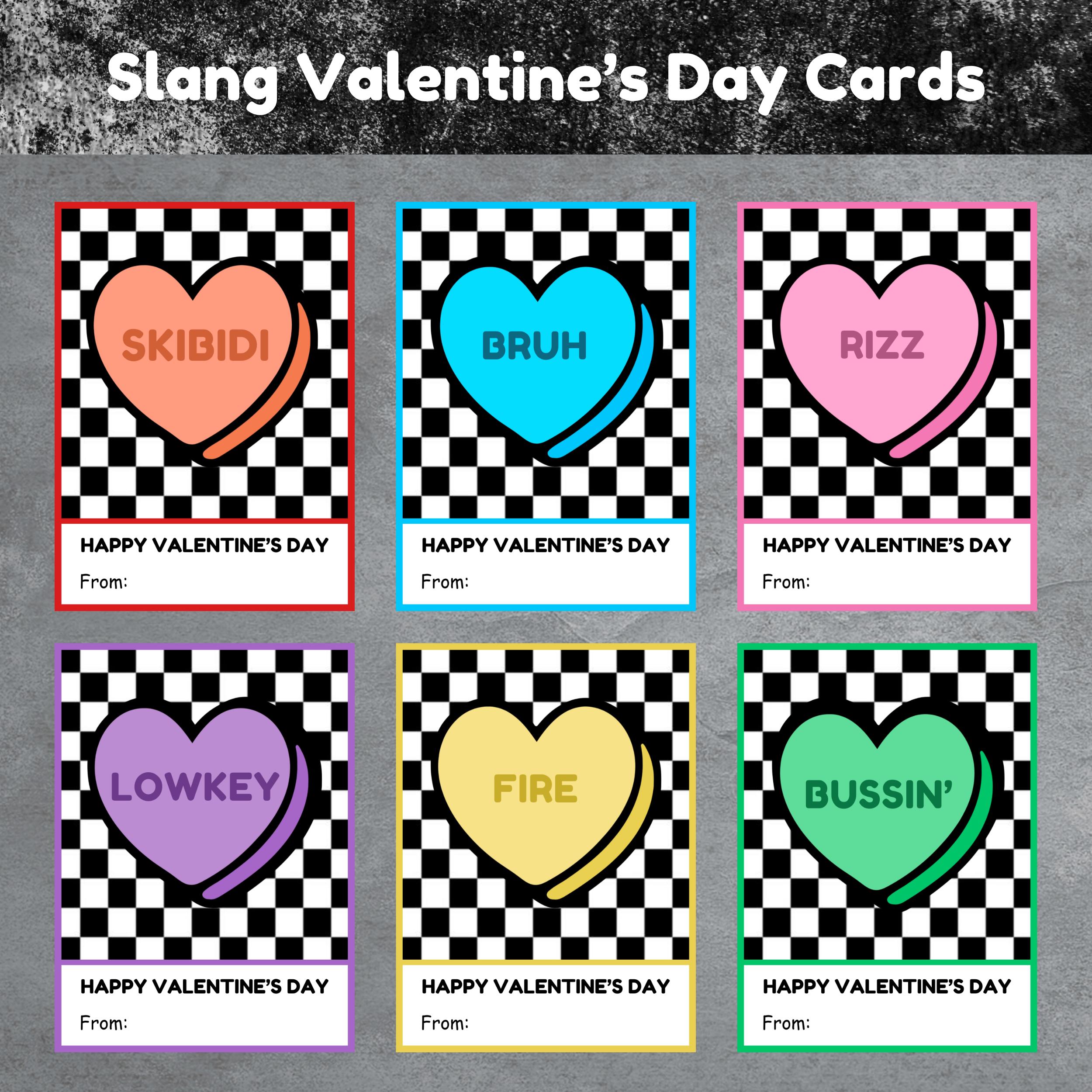 Slang Candy Hearts, Bruh, Teen, Classroom Valentine Cards, Boys, Tween ...