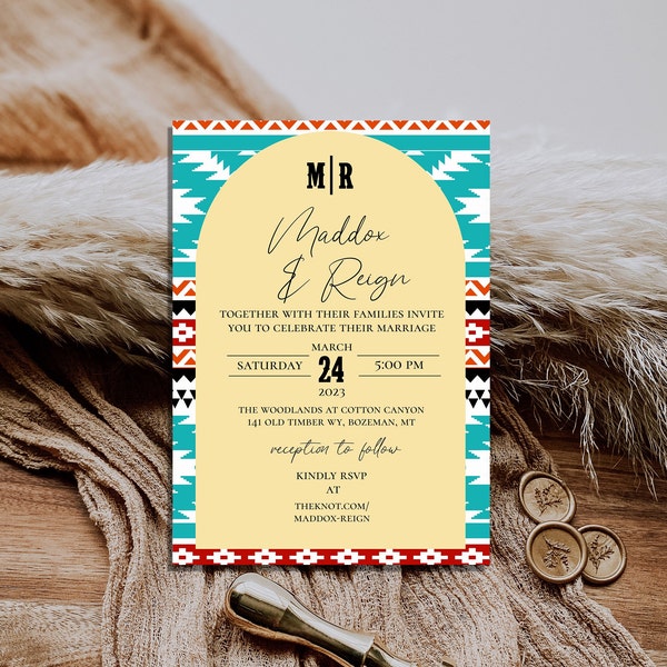 Western Style Wedding Invitations - Etsy