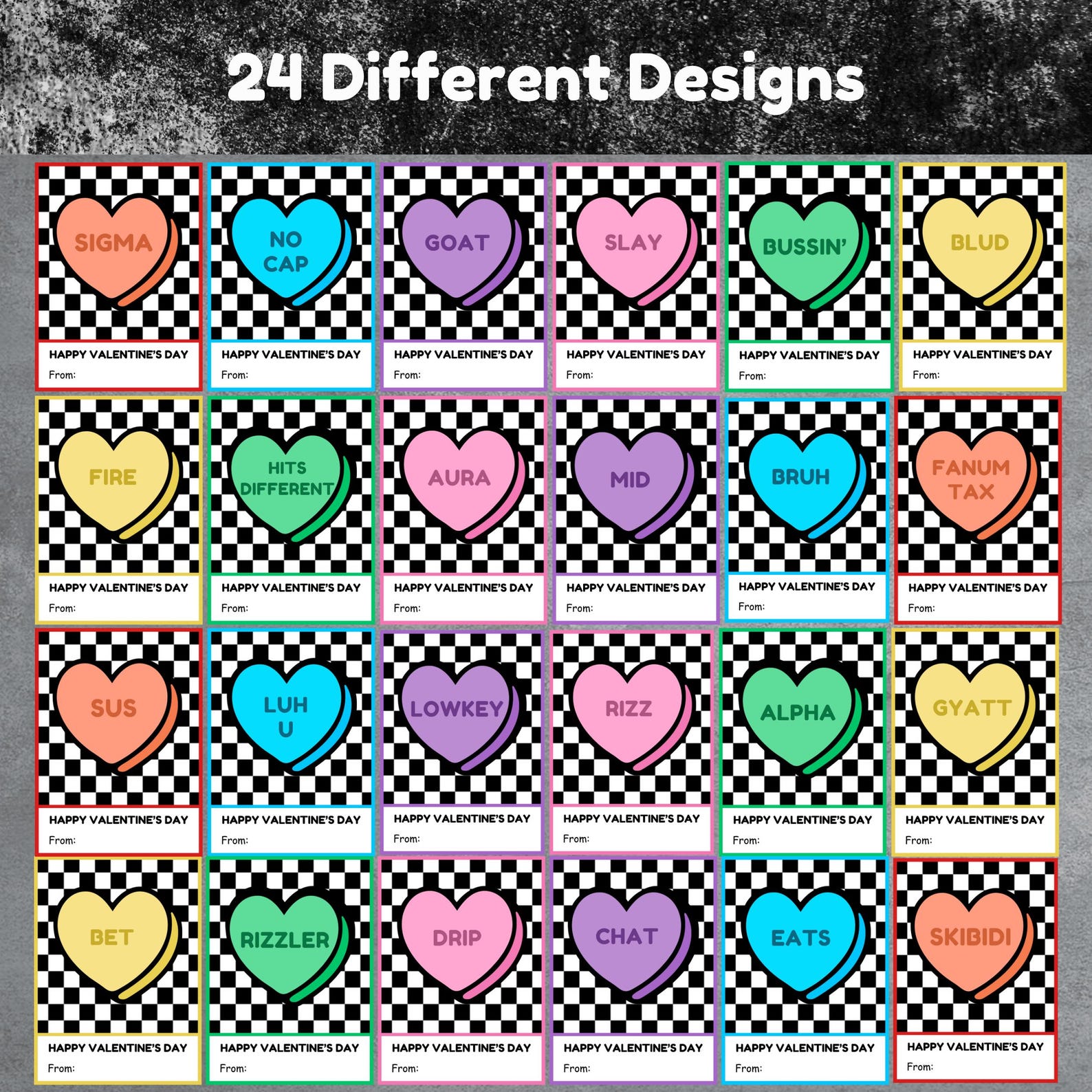 Slang Candy Hearts, Bruh, Teen, Classroom Valentine Cards, Boys, Tween ...