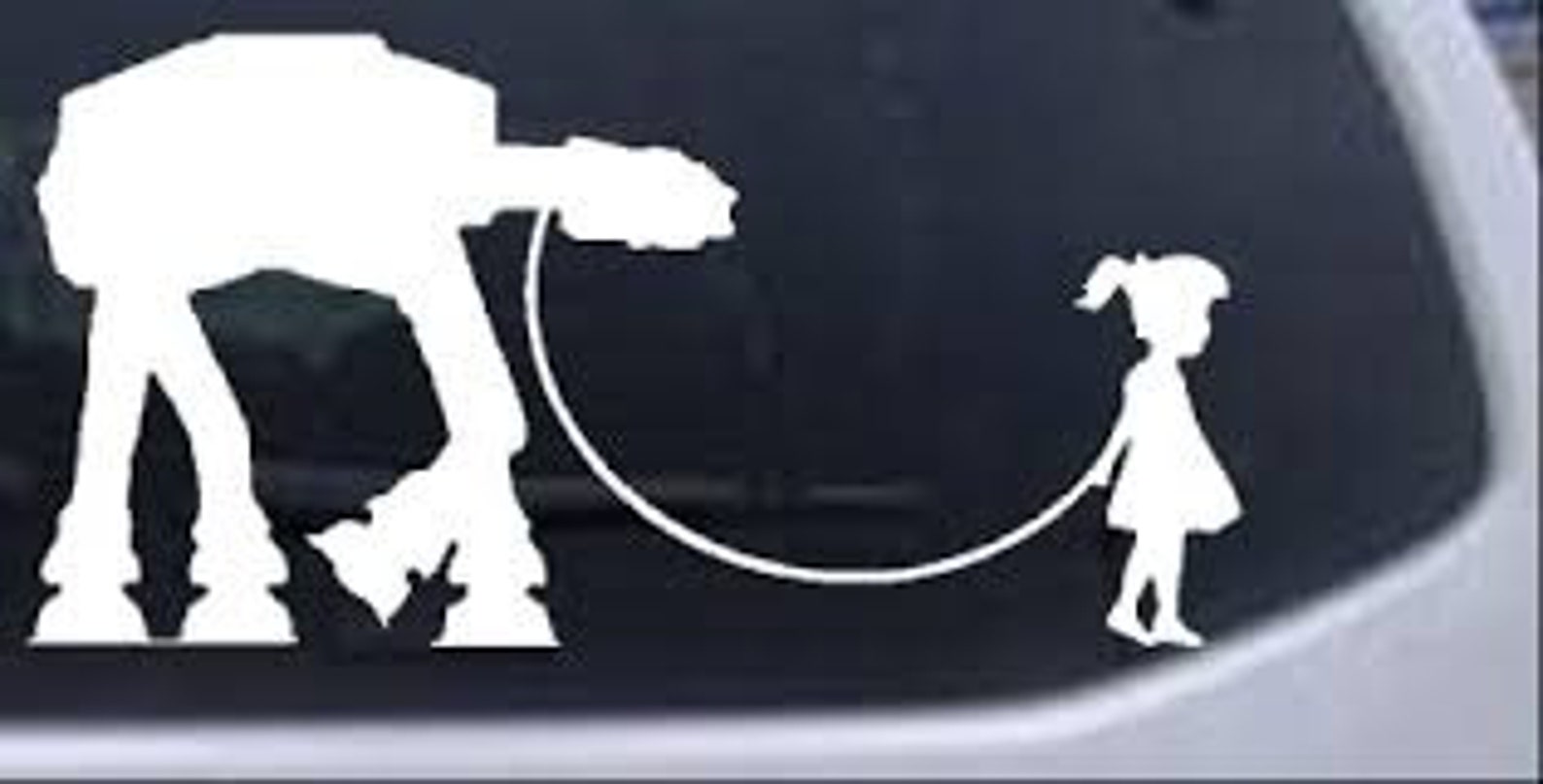 Starwars ATAT Girl Walking Vinyl Decal Sticker for Car Laptop Wall - Etsy