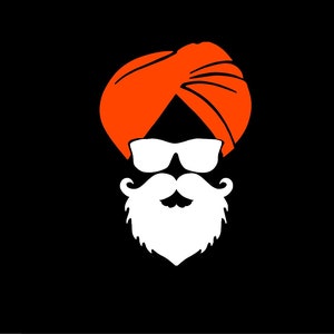 Sikh Turban Decal Sticker for Car, Bumper, Window, Laptop. Walls - Etsy