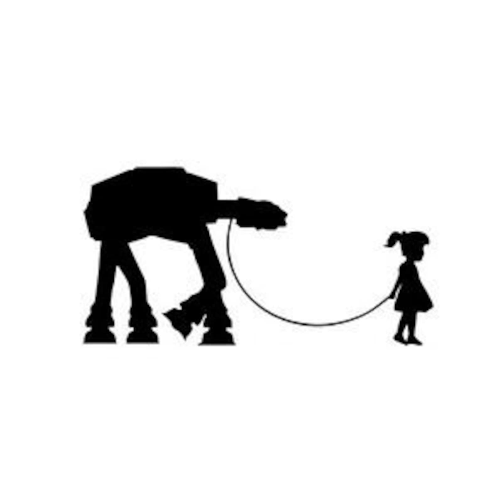 Starwars ATAT Girl Walking adesivo decalcomania vinile per - Etsy Italia