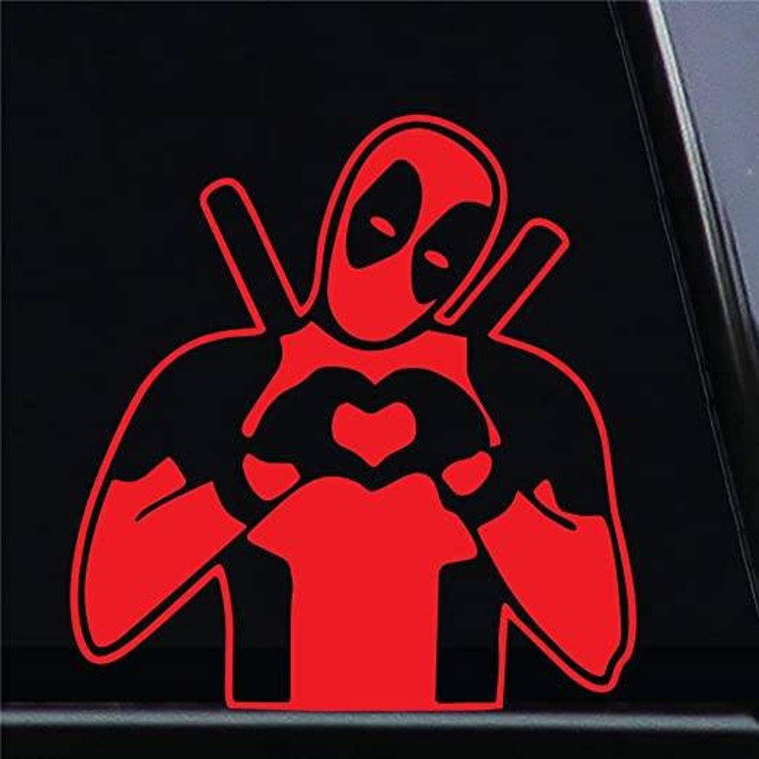 Deadpool Vinyl Decal Stickers for Car - Etsy