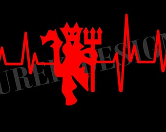 Manchester United Vinyl Stickers - Etsy