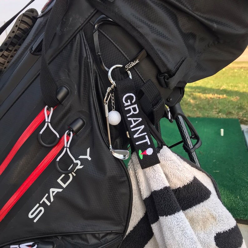 Personalized Golf Name Tag Custom Key Chain Sports Name Tag | Etsy