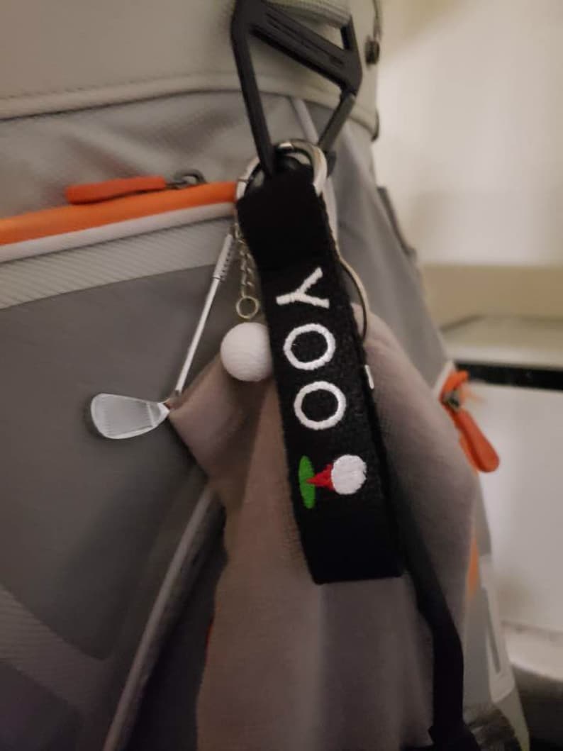 Personalized Golf Name Tag Custom Key Chain Sports Name Tag | Etsy