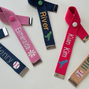 Personalized Name Tag, Ribbon Type, Custom Key Chain, Bag Name Tag, Bag ...