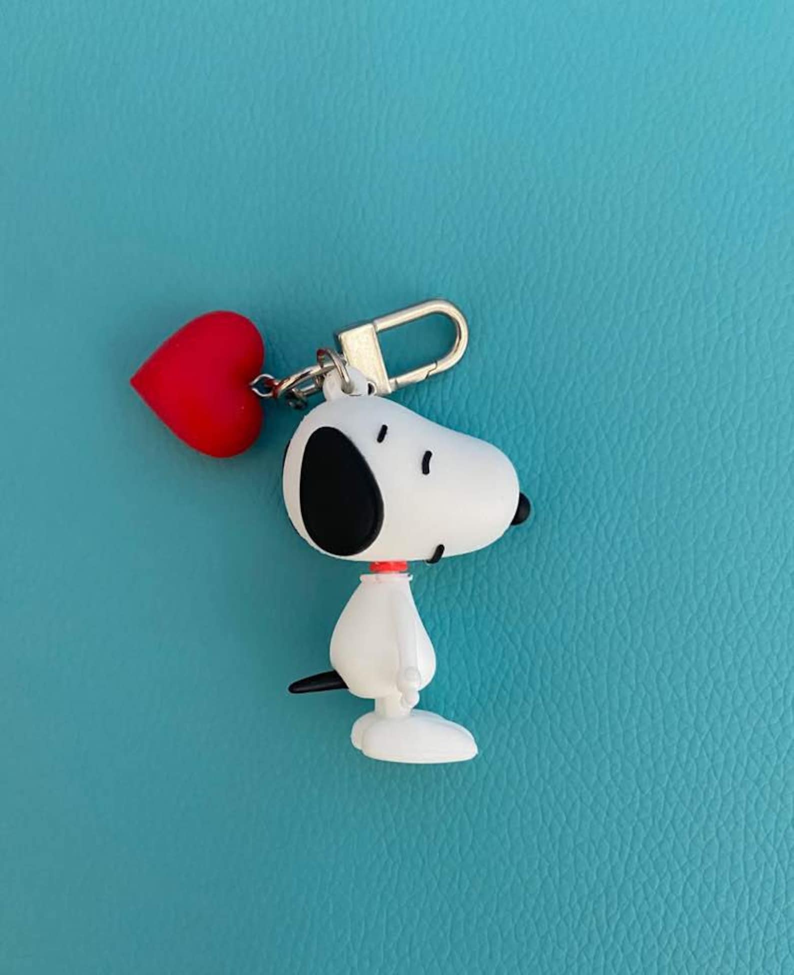 Bag Charm Snoopy Charlie Brown Heart Charm Bag | Etsy