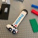 Police Car Personalized Name Tag, Car Custom Key Chain, Bag Name Tag ...