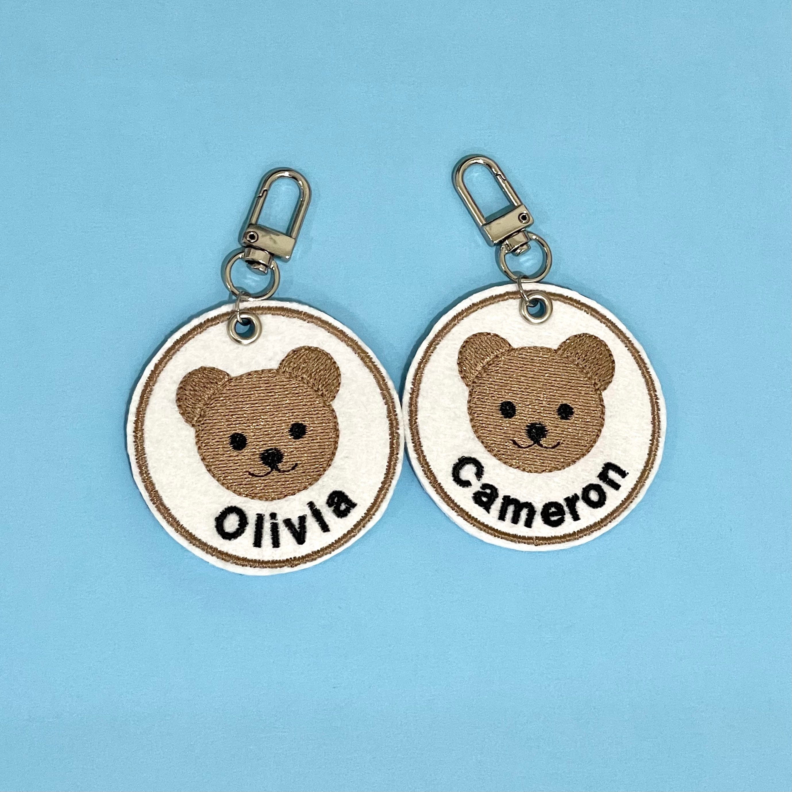 Personalized Bag Tag Name Clip Bag Nametag Cute Zipper - Etsy