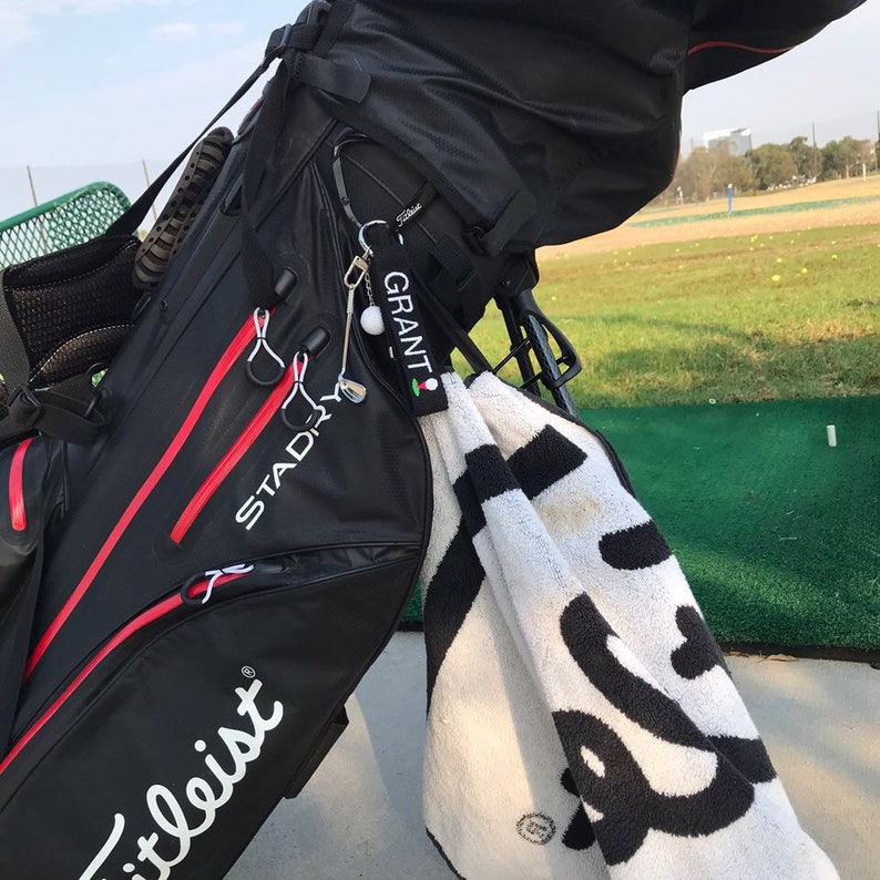 Personalized Golf Name Tag Custom Key Chain Sports Name Tag | Etsy