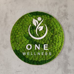 Moss Wall Logos Moss Wall Art Logo Art Customized Logo Art Wall Moss ...