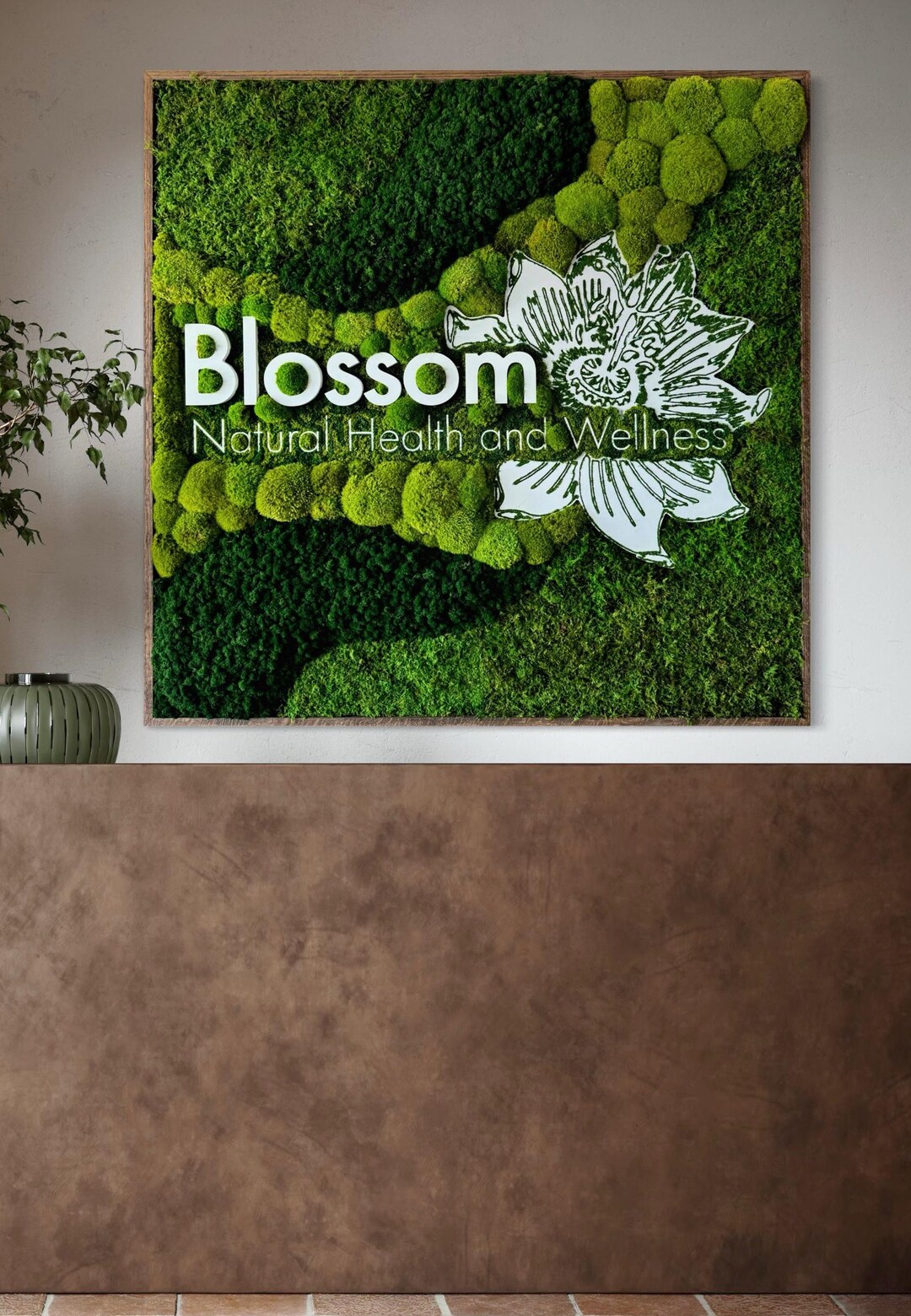 Moss Wall Logos - Moss Wall Art - Logo Art - Customized Logo Art - Wall ...