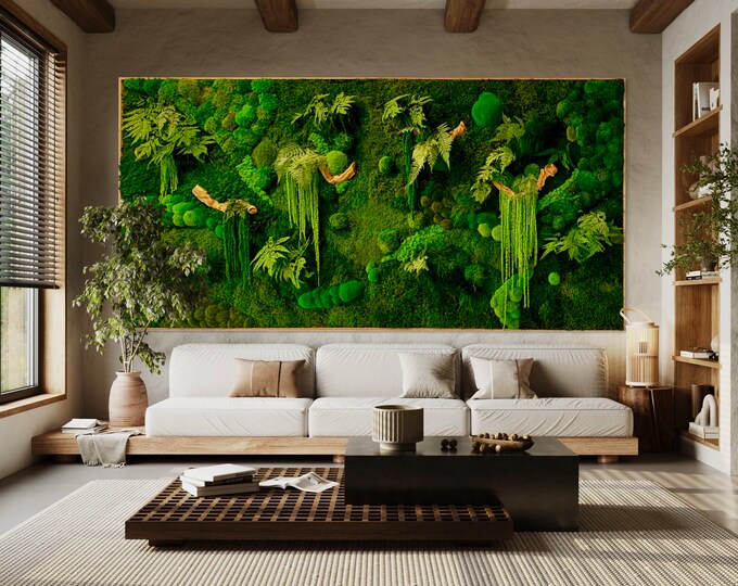 Custom Moss Letter, Moss Logo Sign, Preserved Moss Art Frame, Moss Wall ...