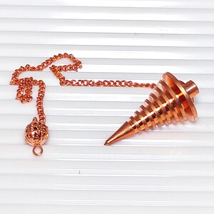 9 Ring Spiral Pendulum for Divination, Coil Pendulum, Copper Pendulum ...