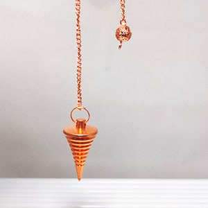 9 Ring Spiral Pendulum for Divination, Coil Pendulum, Copper Pendulum ...